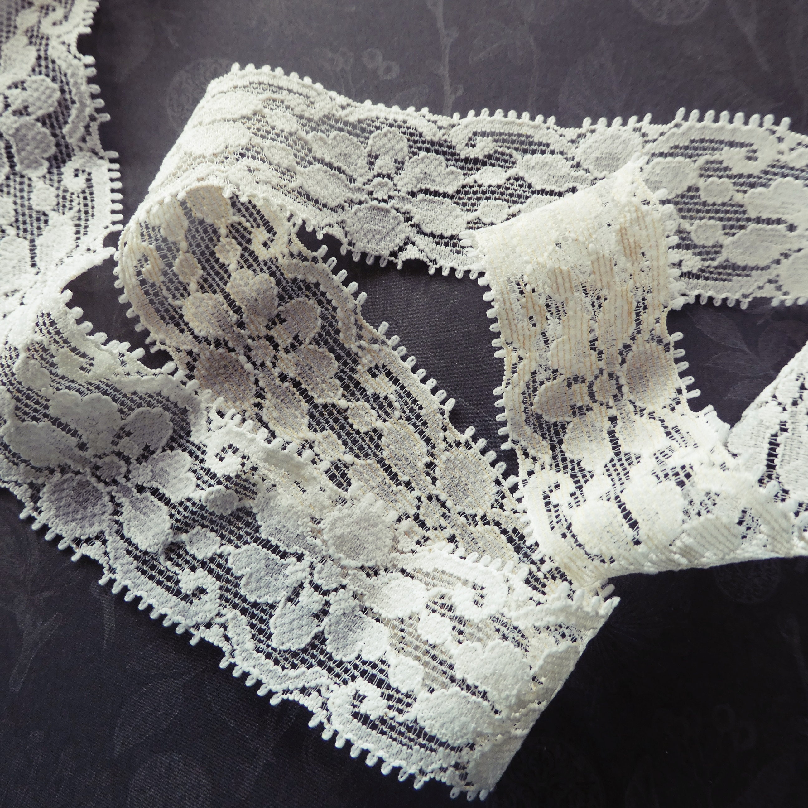 Stretch Ivory Lace Trim, 3 Cms Wide, 2.6 Metres - Etsy