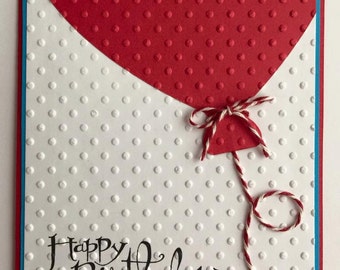 Red Birthday Card | Etsy