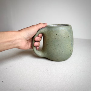 MADE TO ORDER Aged Green Mug 16oz, Ceramic, Pottery, Handmade ...