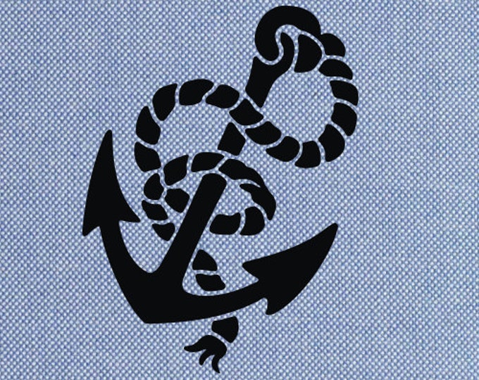 Anchor With Rope SVG PNG JPEG Dxf Docx Printable Clipart Iron on ...