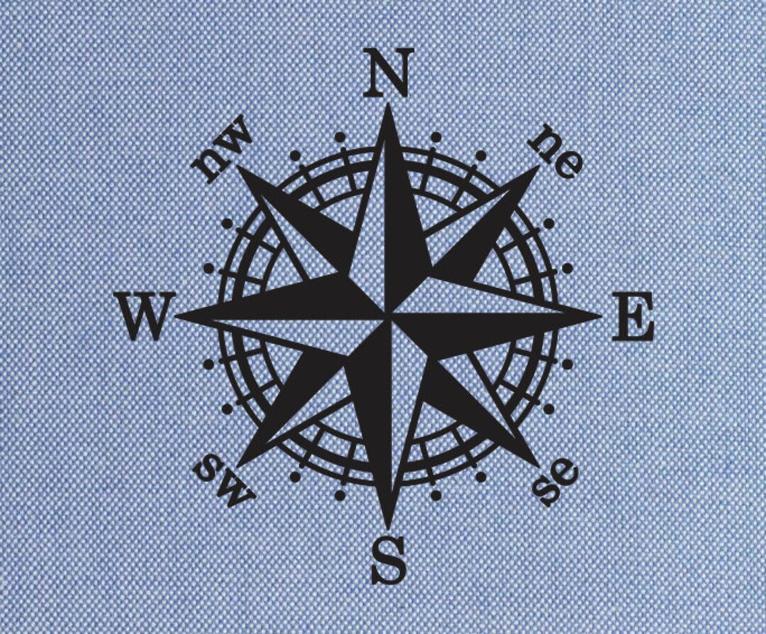 SVG Compass Rose Cricut File Compass Stencil SVG Cameo Compass Rose PNG ...