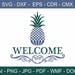 Welcome Design Clipart, Pineapple SVG File, Pineapple Clipart,cricut ...