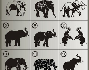Elefant schablone | Etsy