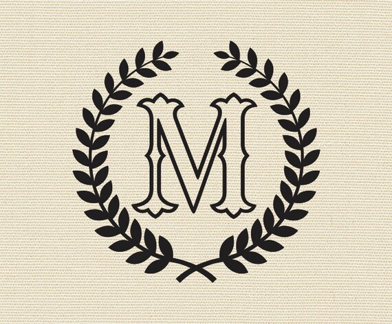 Initial M Monogram Clip Art