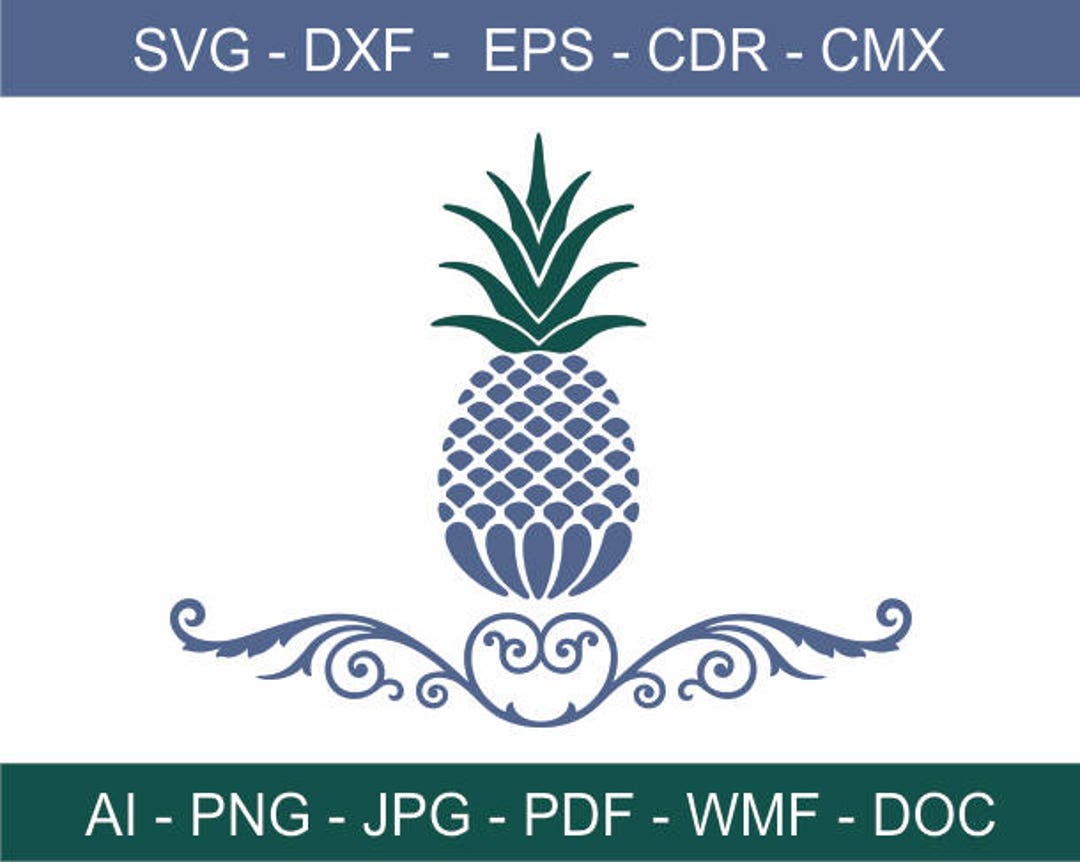 Pineapple SVG, Pineapple Design Clipart, SVG Files, Cricut Cut Files ...