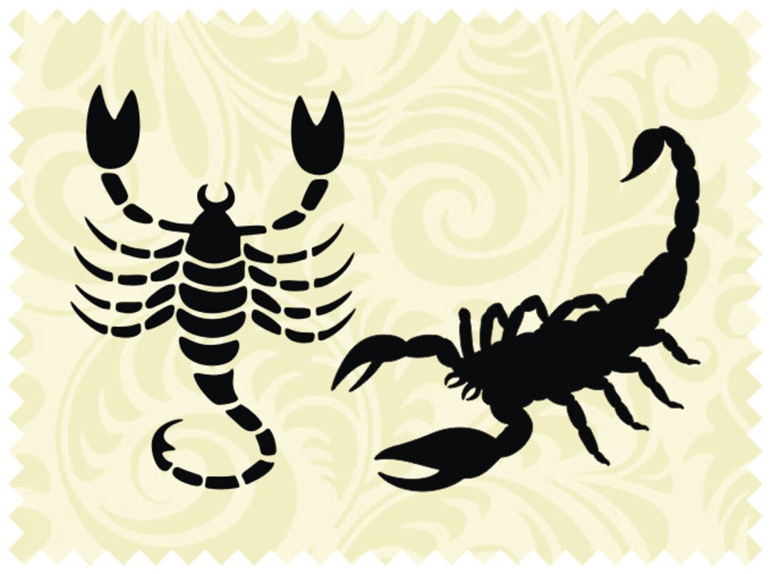 Scorpio Silhouette -SVG CUTTING FILE - Vinyl Crafts -digital Instant ...