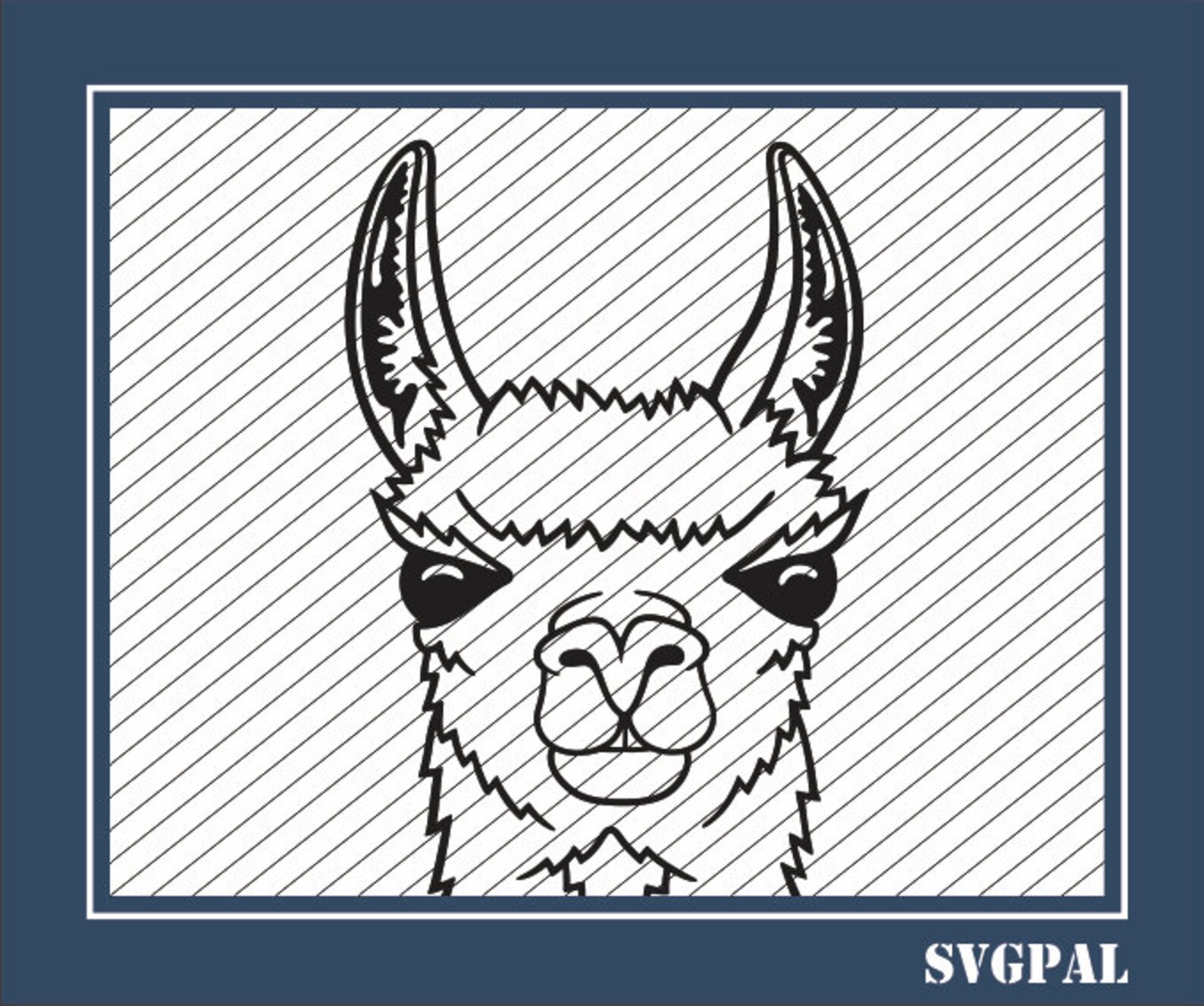 Cute Angry Llama SVG. Llama Clipart for Iron on Transfer Lama for ...