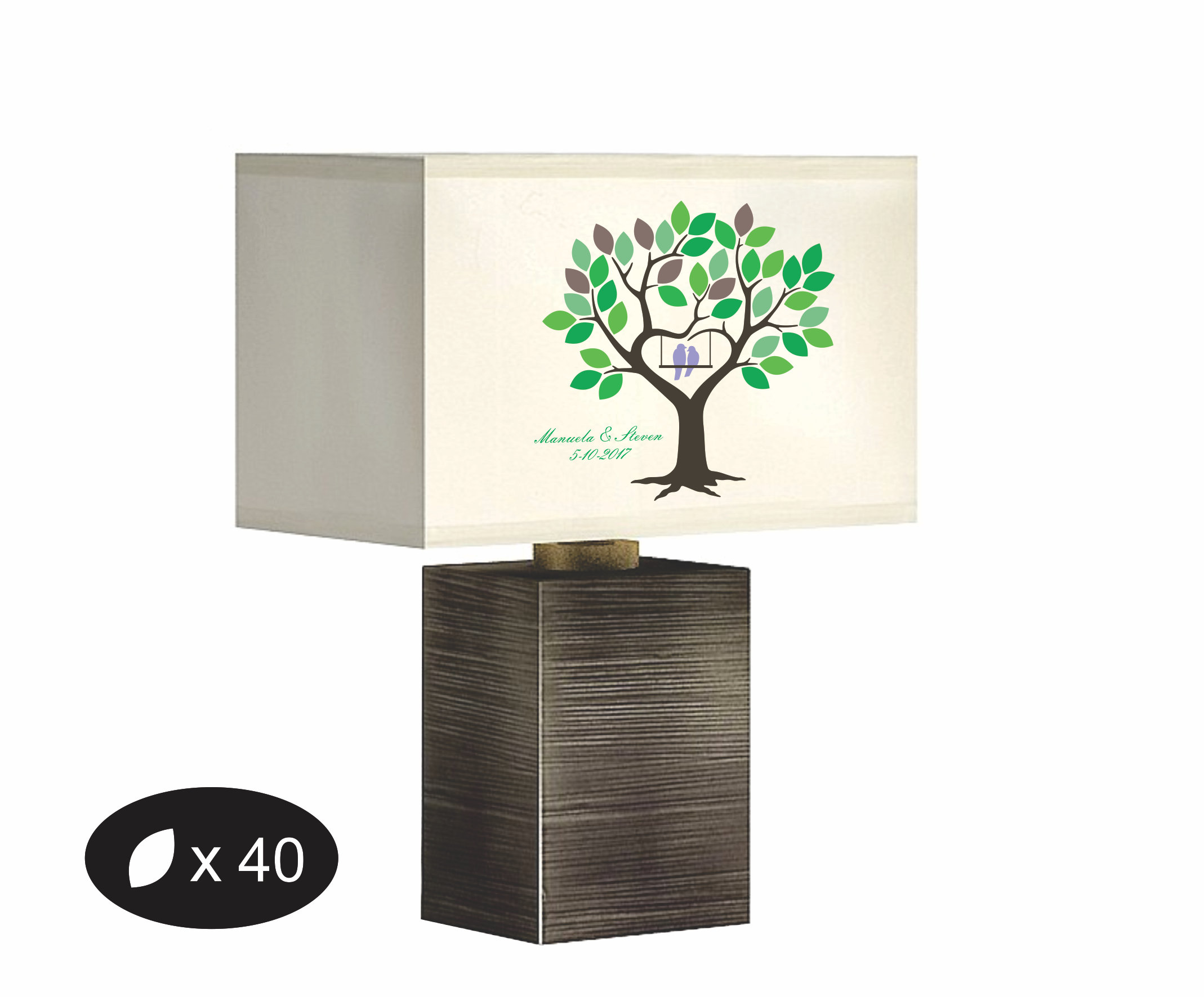 40 Leaves Tree Guestbook SVG Clipart Tree with 40 Leaves | Etsy