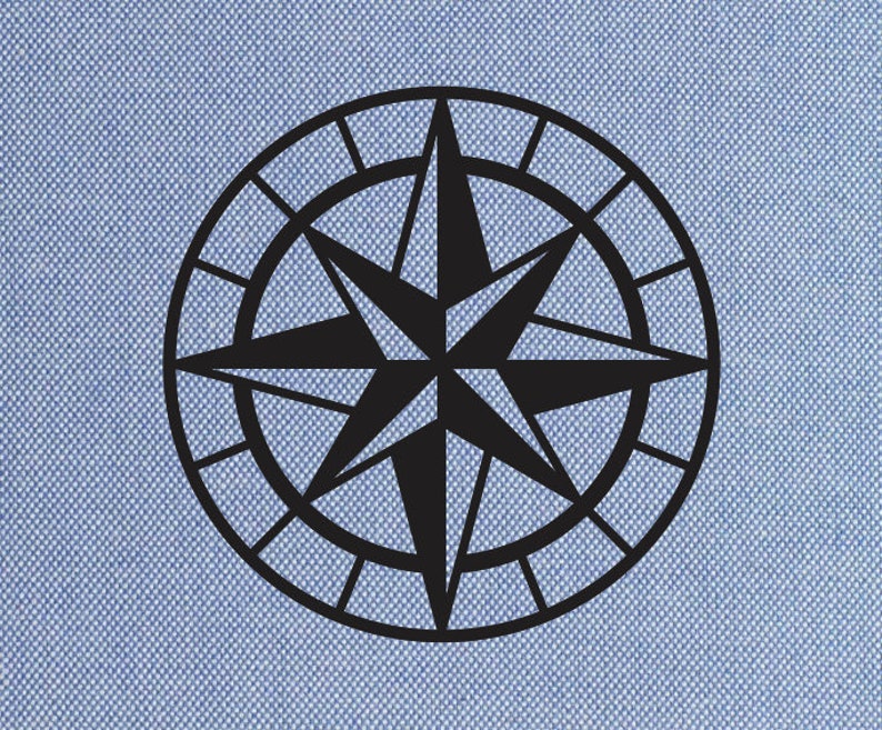 Compass Rose DXF Laser CNC Plasma Cutting Compass Rose png Laser ...