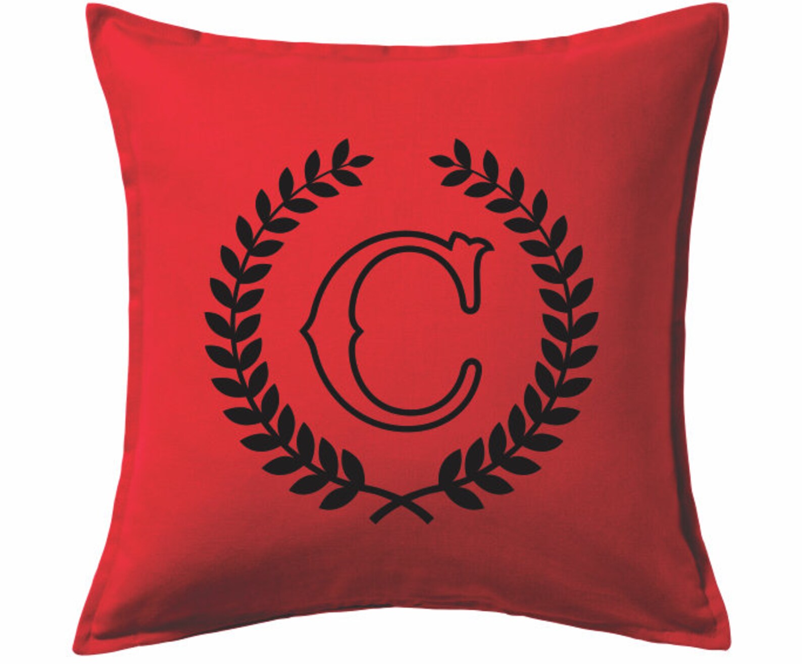 Letter C With Laurel Wreath Cricut SVG Design Clipart Monogram C Svg ...