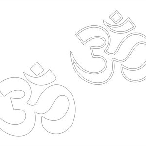 SVG OM Wall Art Clipart Svg Yoga OM Iron on Transfer Spiritual Art Svg ...