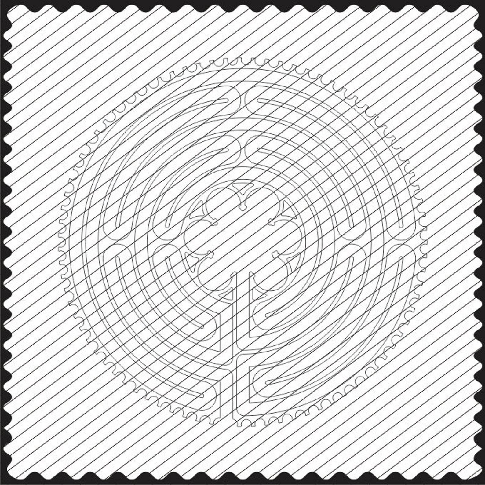 Labyrinth SVG File Cricut Cameo Cutting Laser Engraving File - Etsy