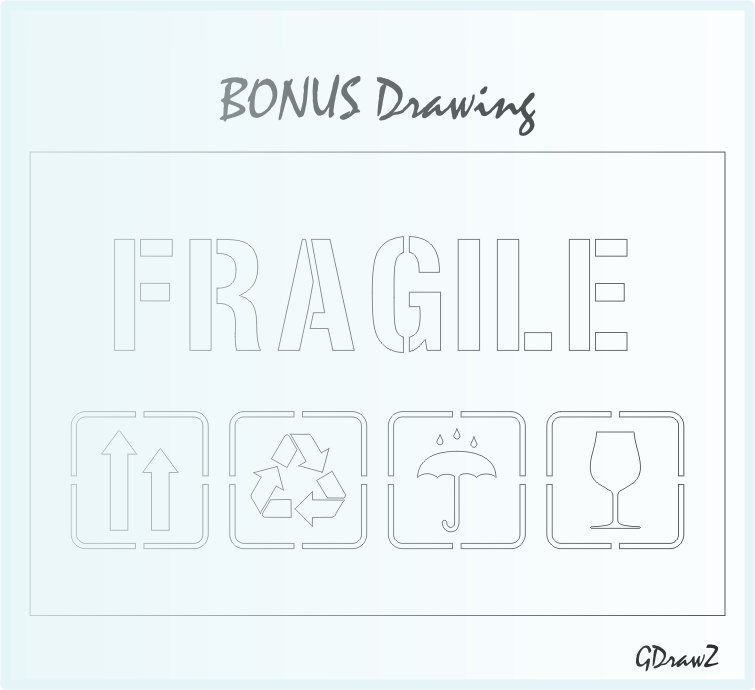 Number Stencils SVG Cricut Cutting FRAGILE Stencile file | Etsy