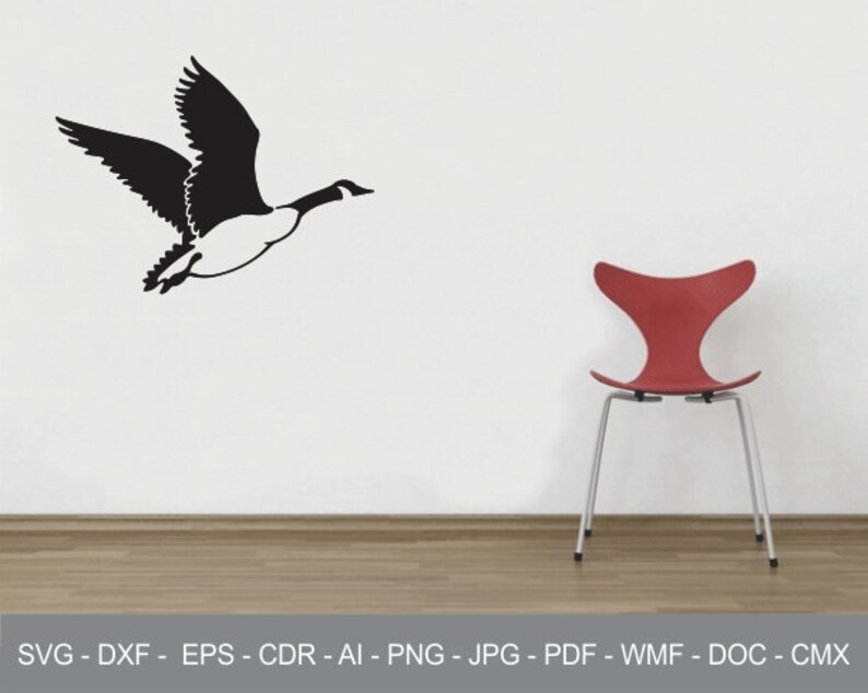 Canadian Goose - Svg - Ai -dxf - Cdr - Pat - Jpeg - Png -pdf -wmf -docx ...