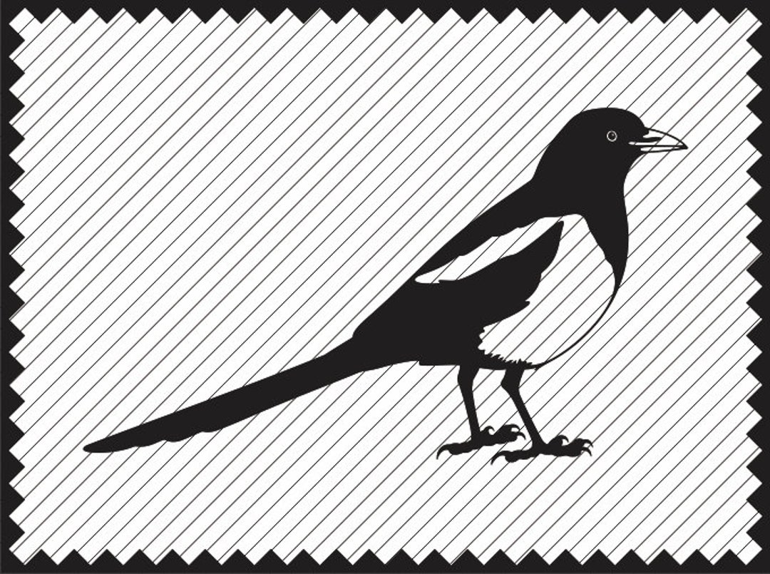 Magpie SVG File - Magpie Clipart - Magpie Drawing - Laser Cutting and ...