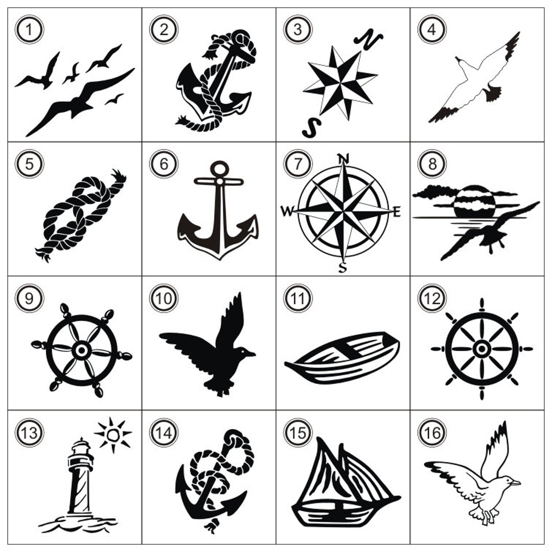 Nautical Clipart SVG Cricut Cutting Laser Engraving, Nautical Wedding ...