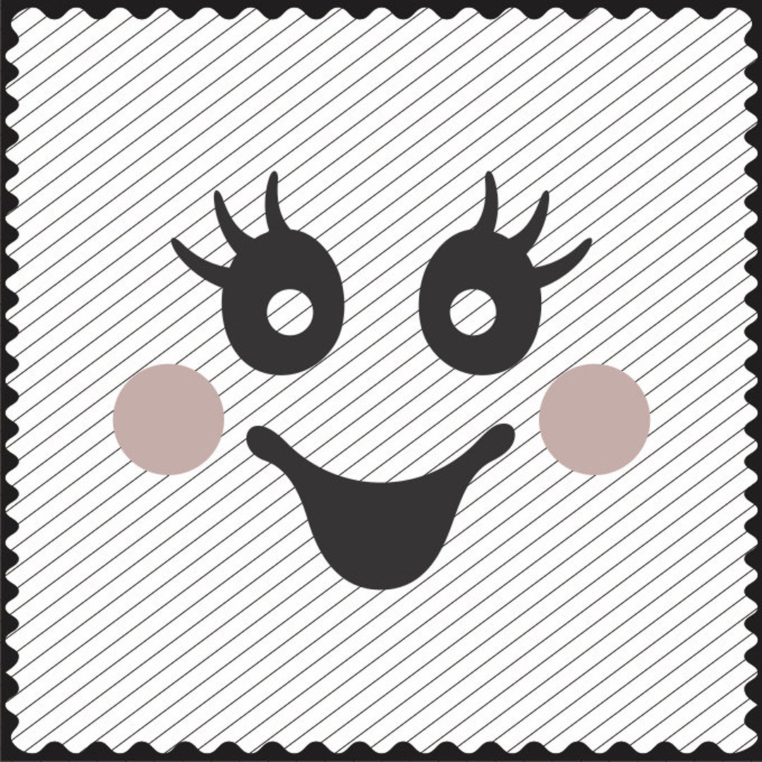Ghost Face SVG Cricut Cute Halloween Ghost Face Design Cameo Ghost Face ...