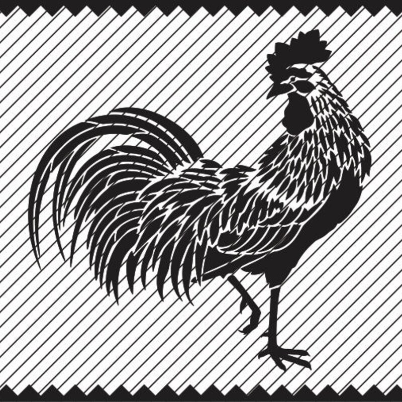 Rooster Stencil - Etsy