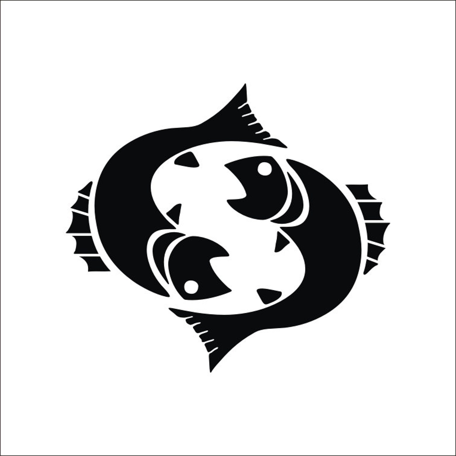 PISCES Zodiac Sign Pisces SVG Clipart Iron on Transfer Vinyl Cutting ...