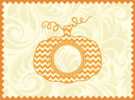 Chevron Pumpkin Clip Art