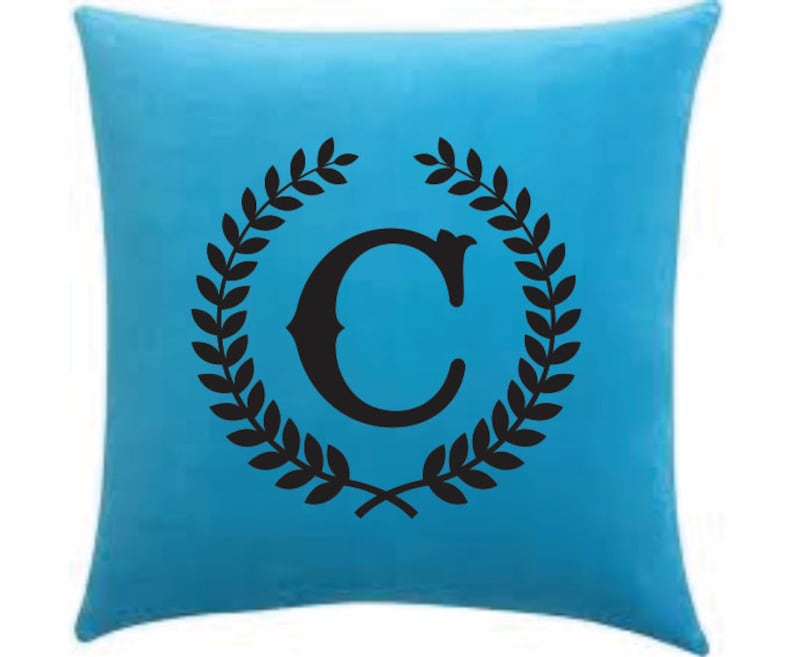 Letter C With Laurel Wreath Cricut SVG Design Clipart Monogram C Svg ...