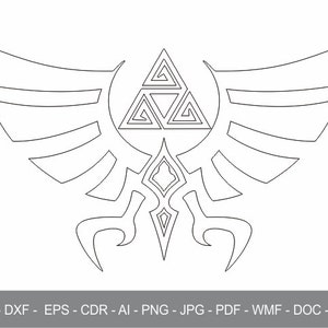 Zelda Triforce of Hyrule - Iron on Transfer - Cricut File - Laser ...