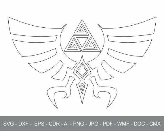 Zelda Triforce Outline