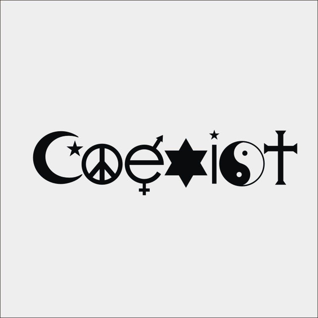 Coexist SVG Cricut SVG Peace and Love Art Clipart Coexist Shirt Cameo ...