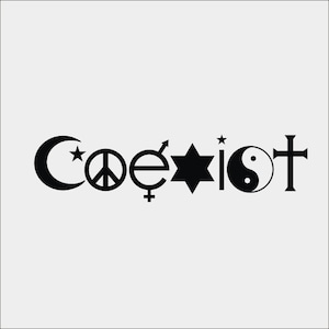Coexist SVG Cricut SVG Peace and Love Art Clipart Coexist Shirt Cameo ...