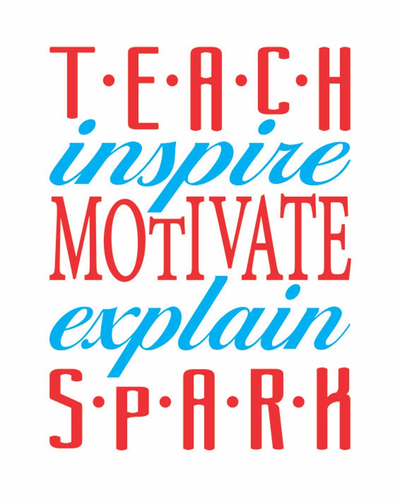 SVG Teach Inspire Motivate Explain Clipart Teach Inspire SVG - Etsy