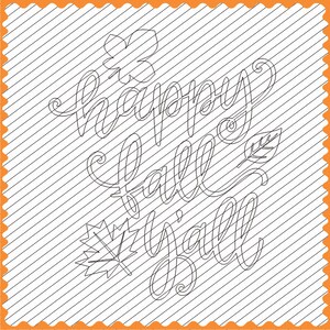 Happy Fall Yall SVG Cricut Fall Clipart Iron on Fall Svg Cameo Cutting ...