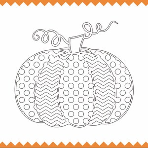 Polka Dot and Chevron Pumpkin -svg -ai -dxf -cdr -eps -jpeg -png -pdf ...