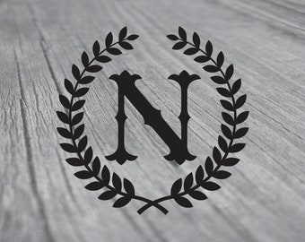 Letter N Silhouette SVG Svg Dxf Cricut Silhouette Cut - Etsy