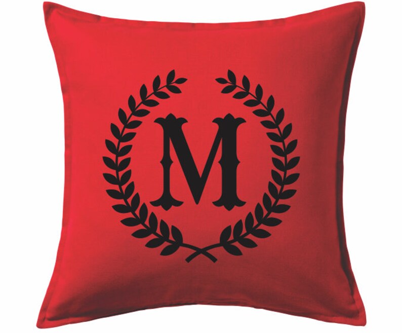 Letter M With Laurel Wreath SVG Clipart Initial Svg Cricut Elegant Logo ...