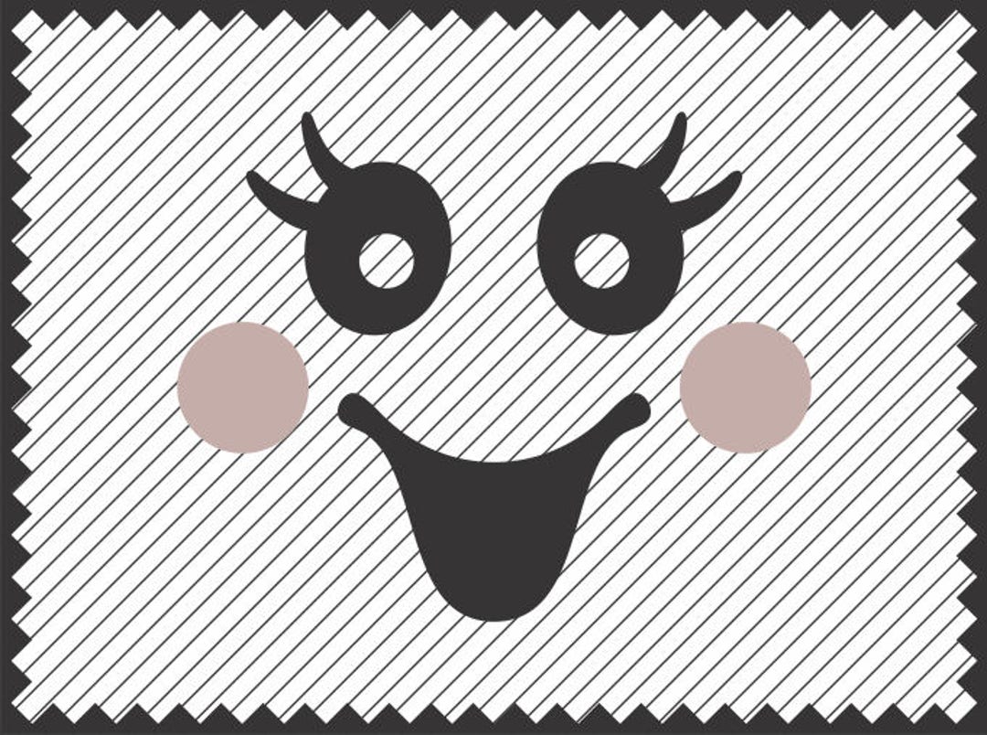 Cute Halloween Ghost Face Design - Vectorial File - Cameo File -iron on ...
