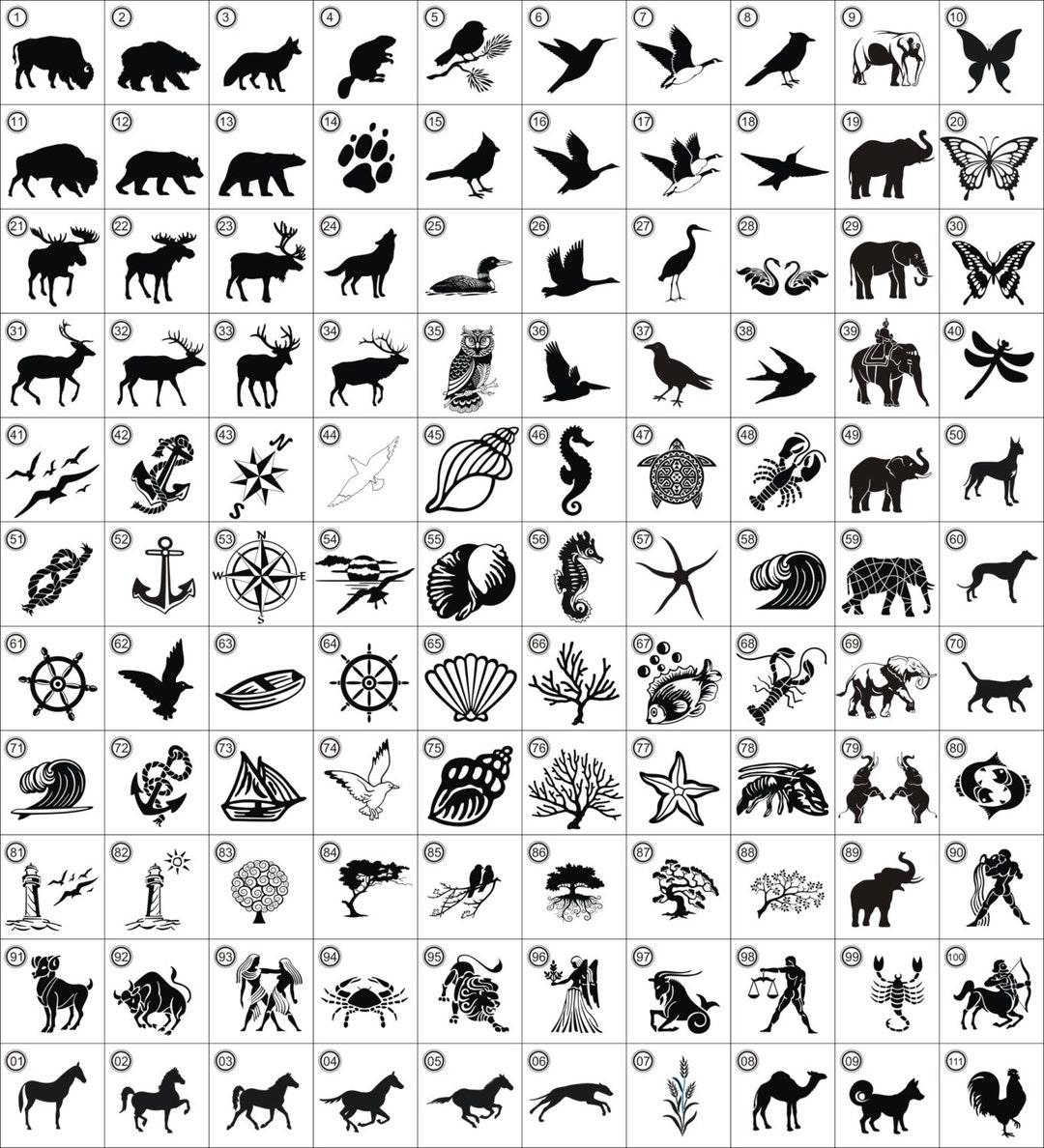 CUTTING FILES - 110 FILES - Cricut - Diy - Vinyl Crafts -digital ...