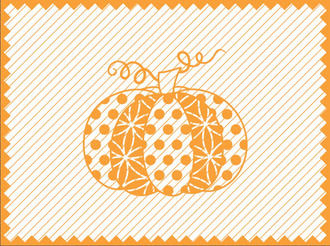 Pumpkin Svg File, Pumpkin Design for Vinyl Cutters, Fall DXF, Pumpkin ...