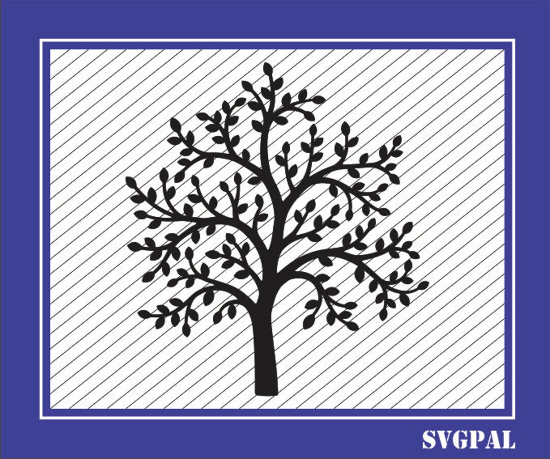 SVG Tree Clipart for Cricut - Tree Design for Cameo Silhouette - Tree ...
