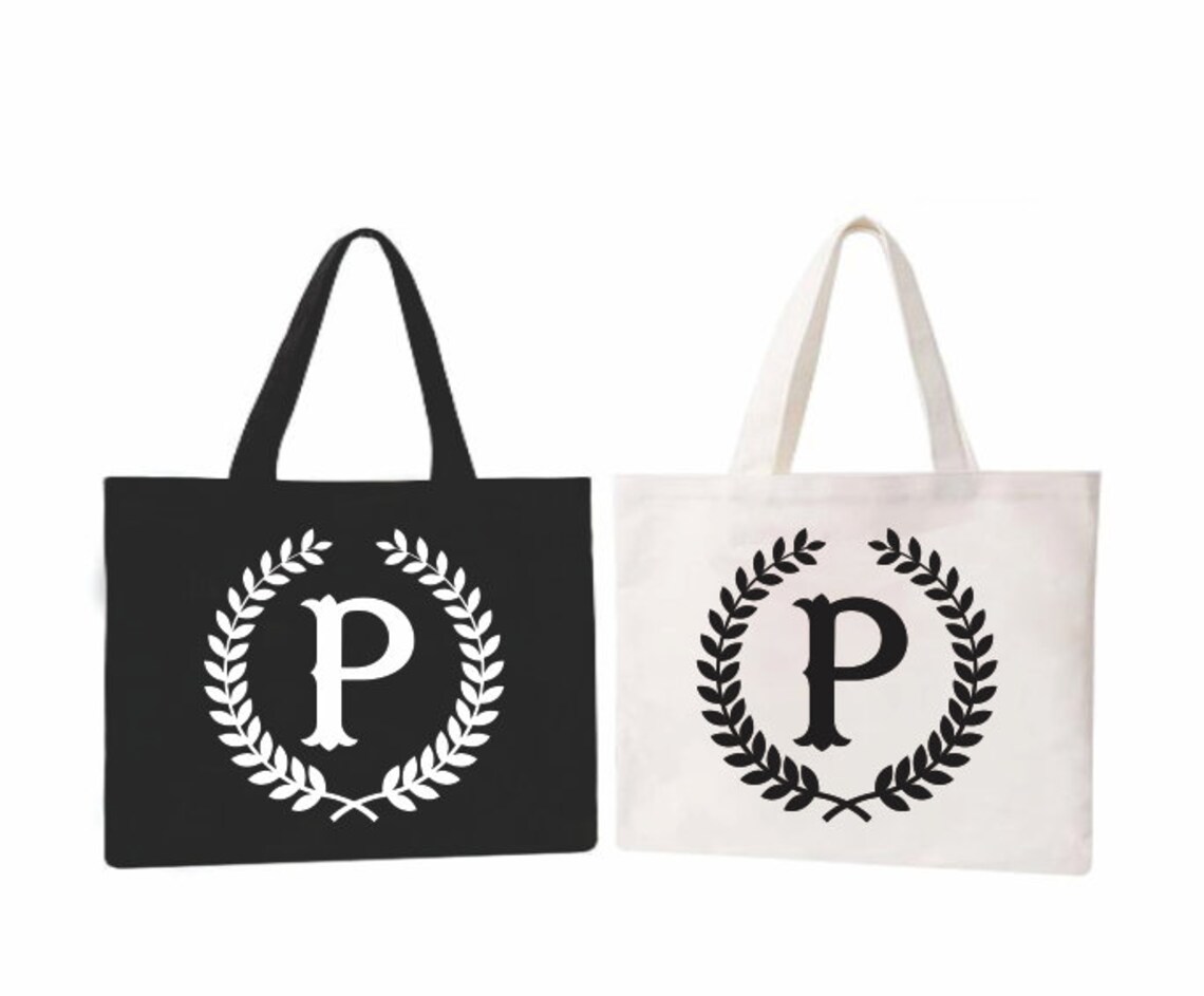 Laurel With Letter P SVG Cricut Initial Pillow P Laser Cutting and ...