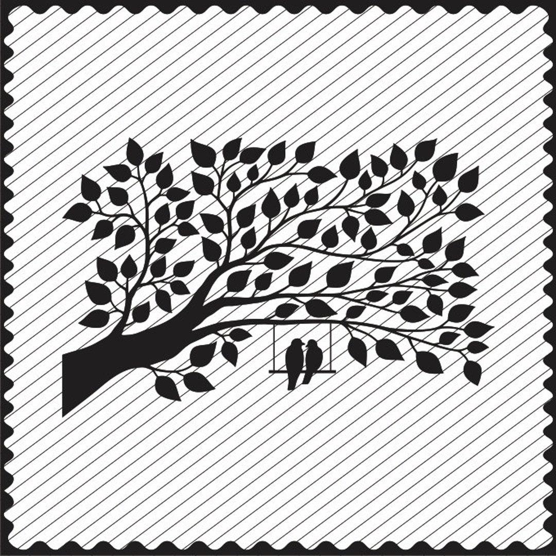 Wedding Tree SVG Cricut Guestbook Tree Svg Clipart, Cameo Love Birds ...