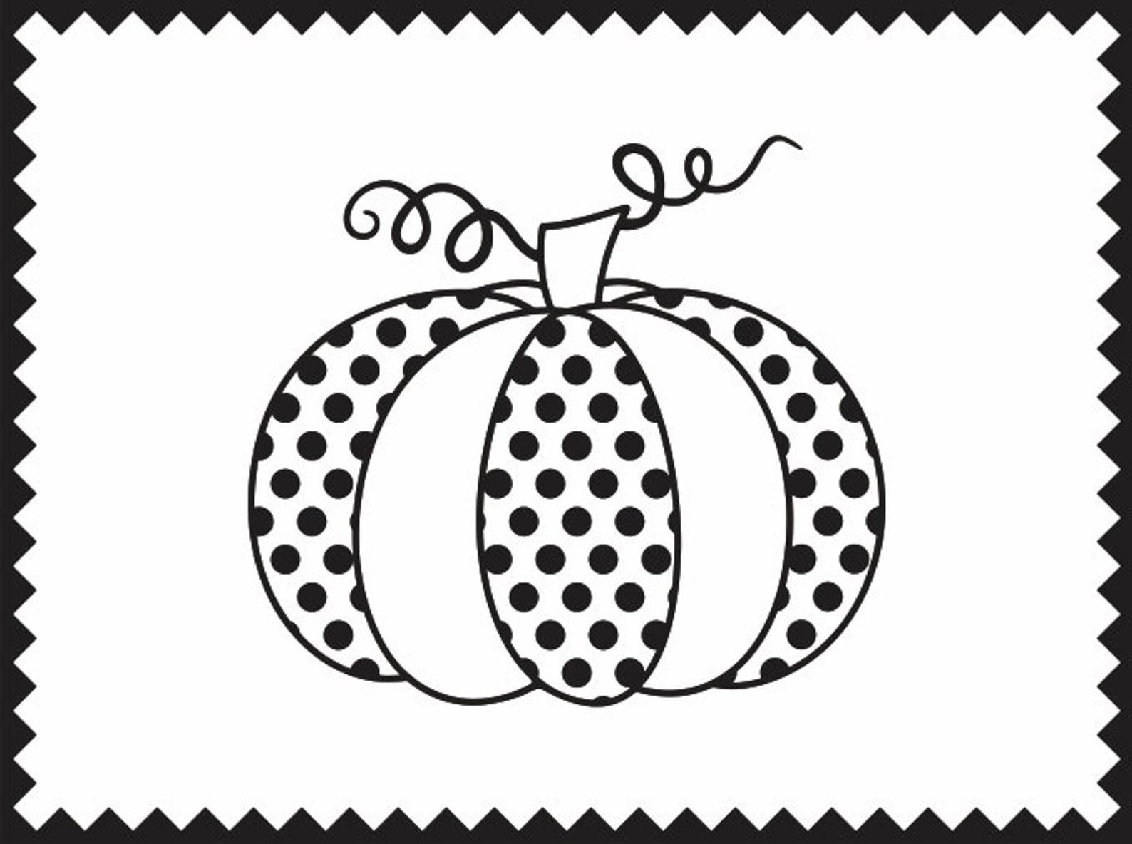 Polka Dot Pumpkin Design Clipart Polka Dot Pumpkin SVG File | Etsy