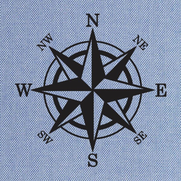Compass Rose Transfer - Etsy