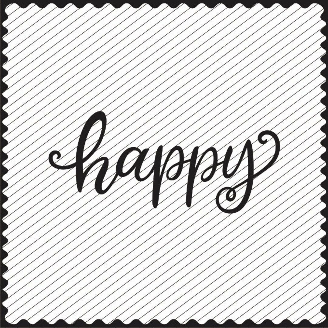 SVG Happy Clip Art Cricut Cutting Happy SVG Laser Cutting Happy Png ...