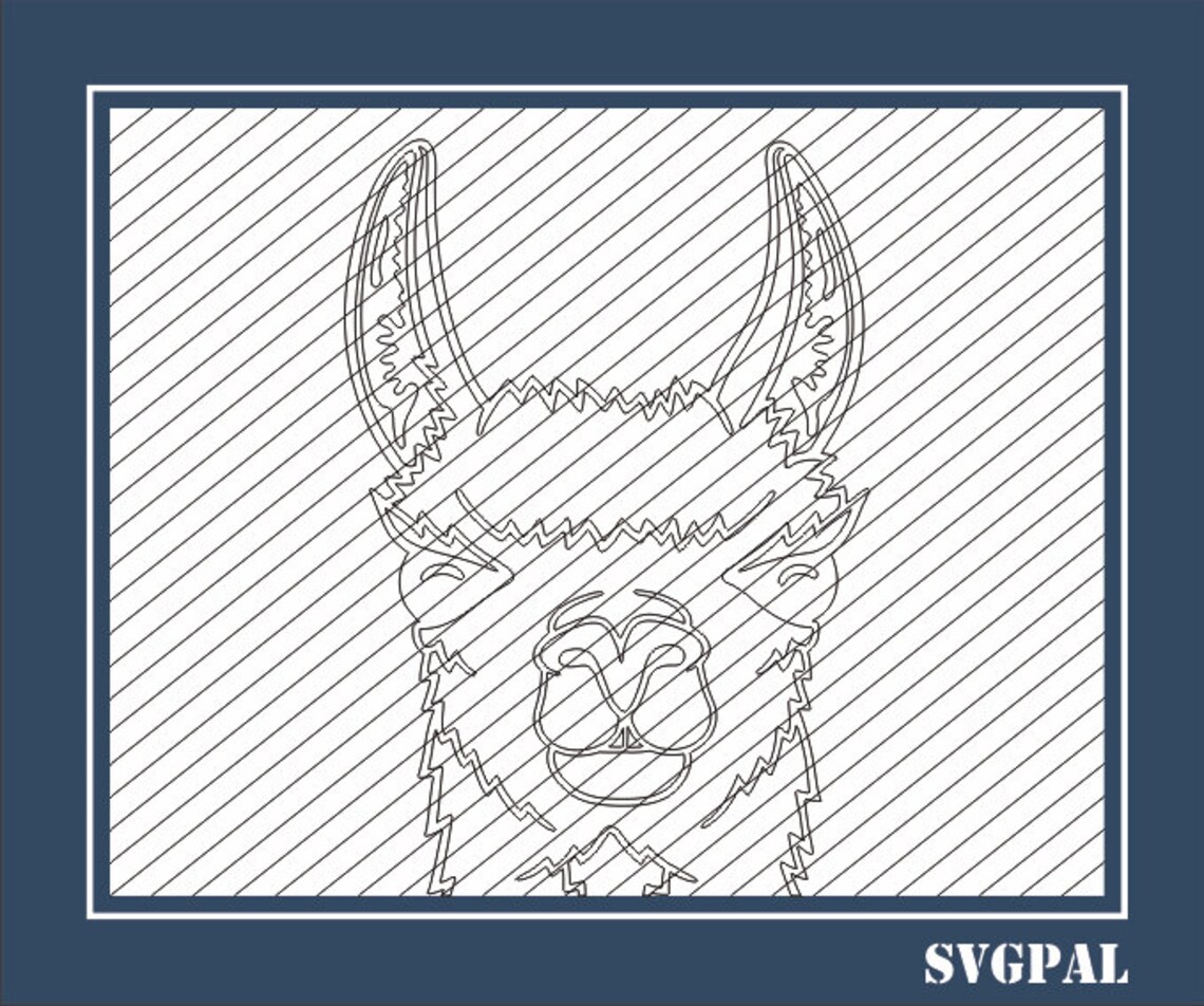 Cute Angry Llama SVG. Llama Clipart for Iron on Transfer Lama | Etsy