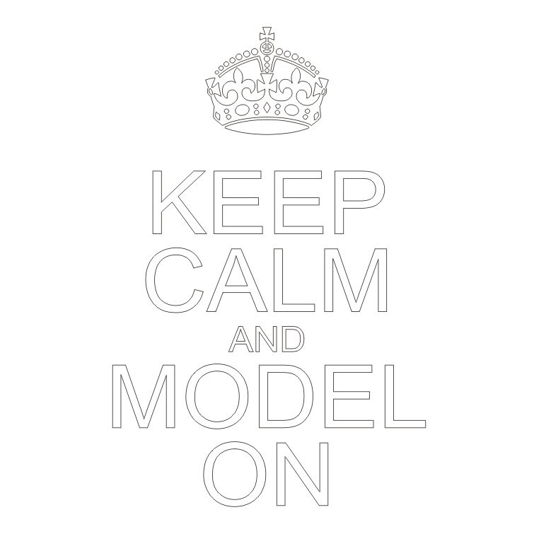 SVG Keep Calm and Model ON svg Clipart Iron on Keep Calm png | Etsy