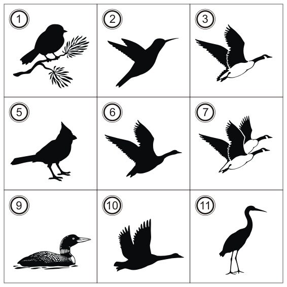 SVG Birds Clipart Cutting Designs Hummingbird Clipart Cardinal | Etsy