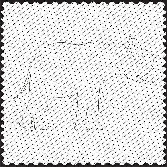 SVG Elephant Drawing Clipart Printable Cricut Cutting Laser | Etsy