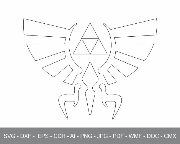 Zelda Triforce Outline