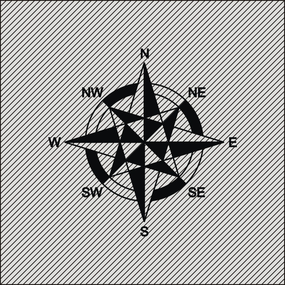 Compass Rose SVG Printable Clipart Iron on Transfer Vinyl Cutting Laser ...