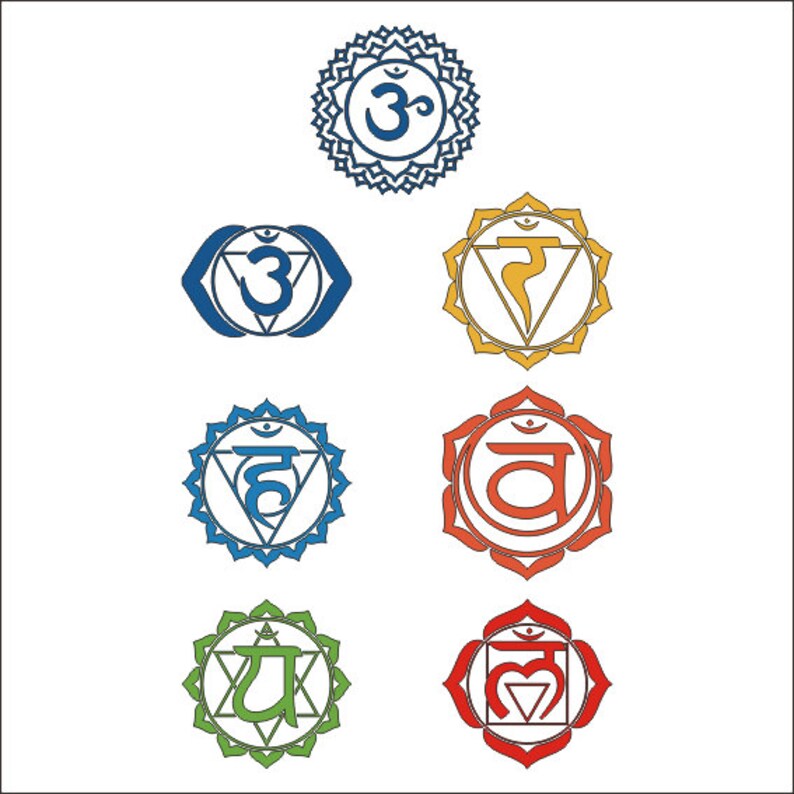 Chakra SVG Printable Clipart Iron on Transfer Cricut Vinyl Cutting ...
